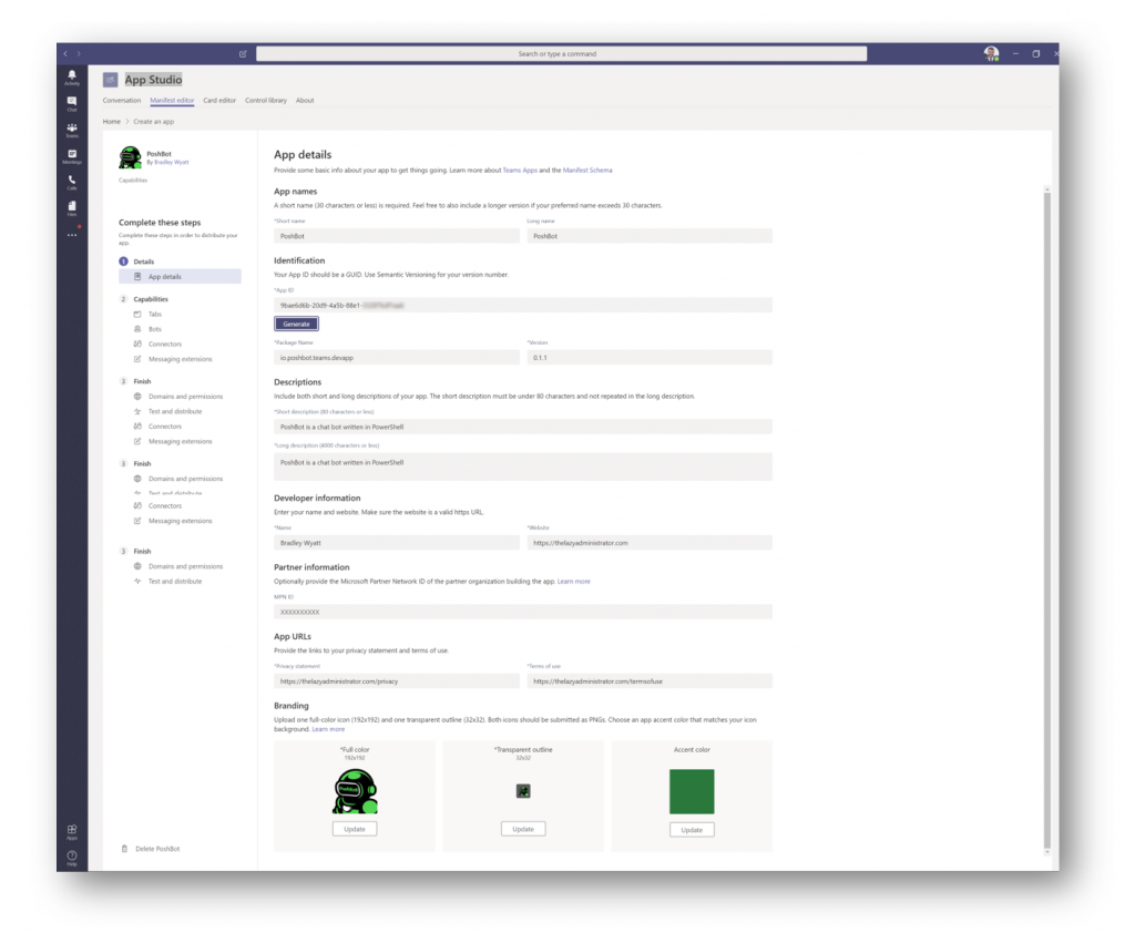 ChatOps: Setting up PoshBot for Microsoft Teams - The Lazy Administrator ChatOps: Setting up PoshBot for Microsoft Teams - The Lazy Administrator